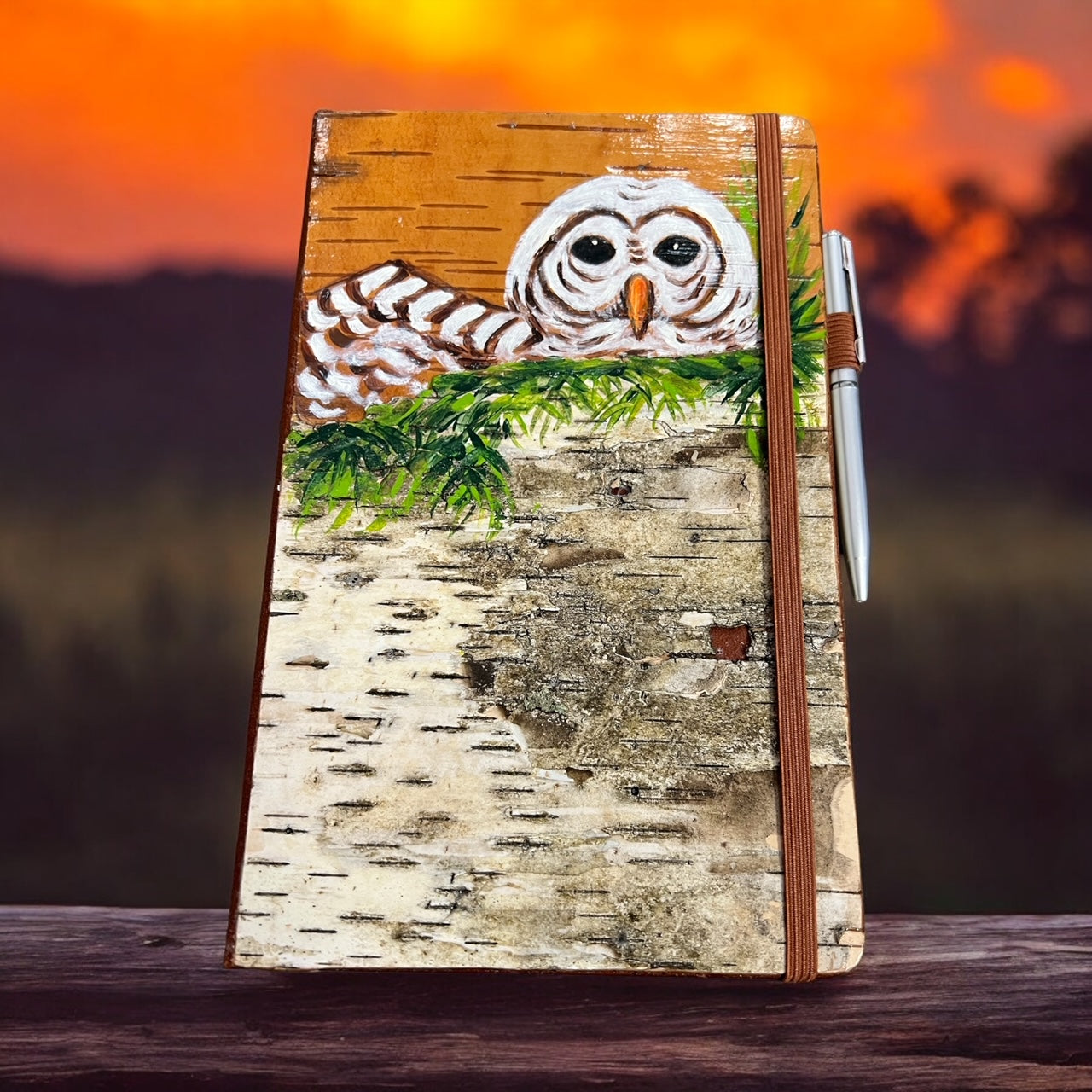 Beautiful Handcrafted Owl 3 Birch Bark Journal 5-1/2"x8-1/2" – Dream ...